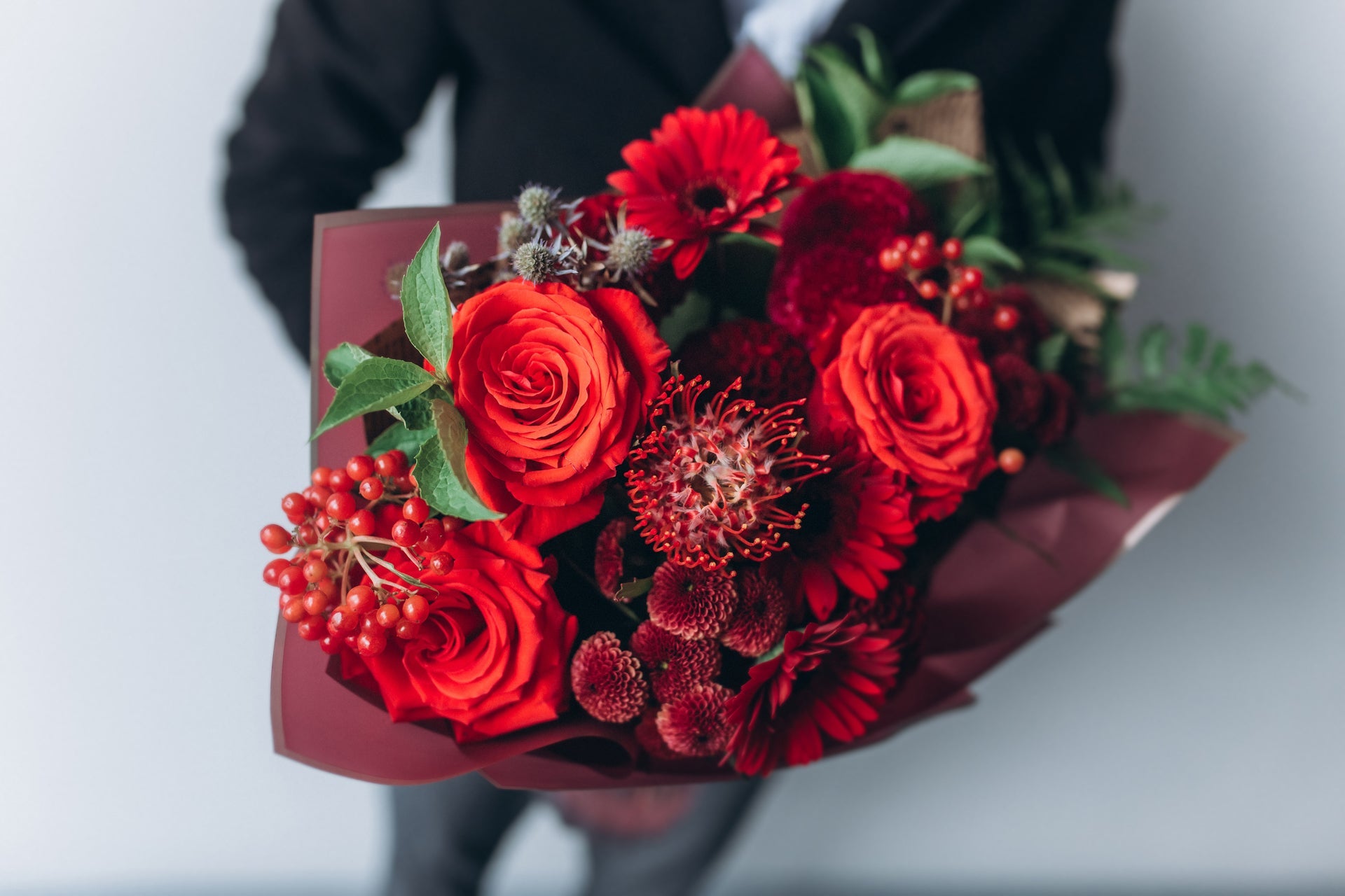 Red Flowers flowers in Hickory, NC | The Flower Basket Too – Local ...